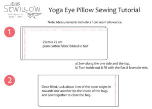 Making a Relaxing Eye Pillow – Free Tutorial – Sewillow